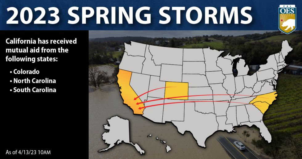Out-of-State Specialists Assising with March Storm Recovery | Cal OES News